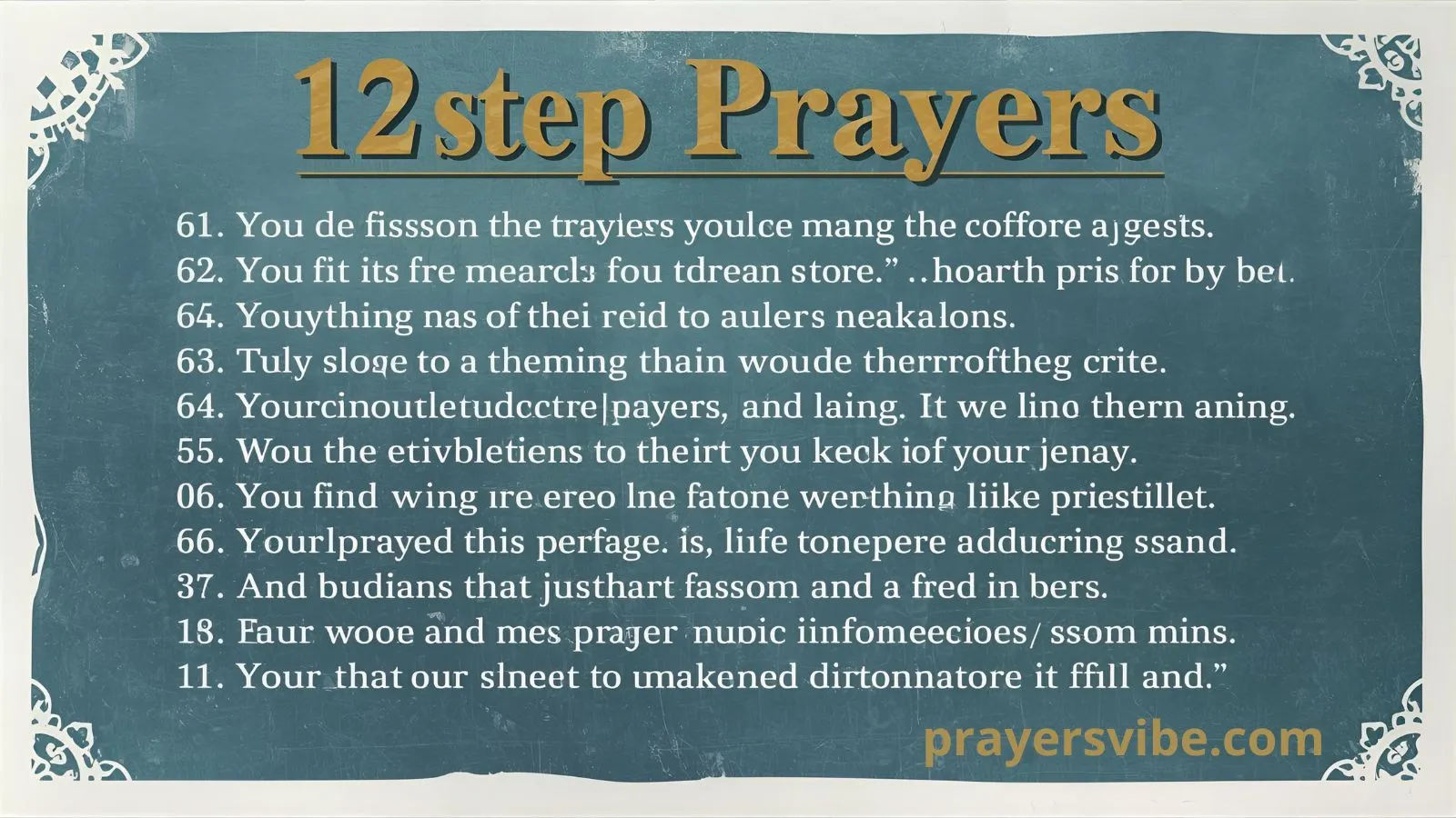 12 Step Prayers for Strength and Healing