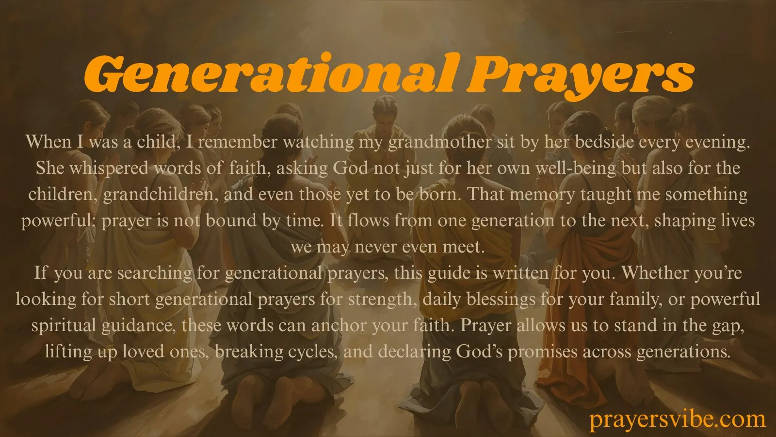 10 Powerful Generational Prayers to Bless Your Family Line for 2026